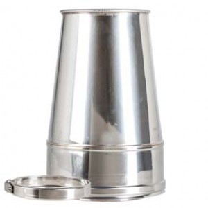 125mm Silver Cone Top Cowl – Flue Terminals from Flue Supplies UK